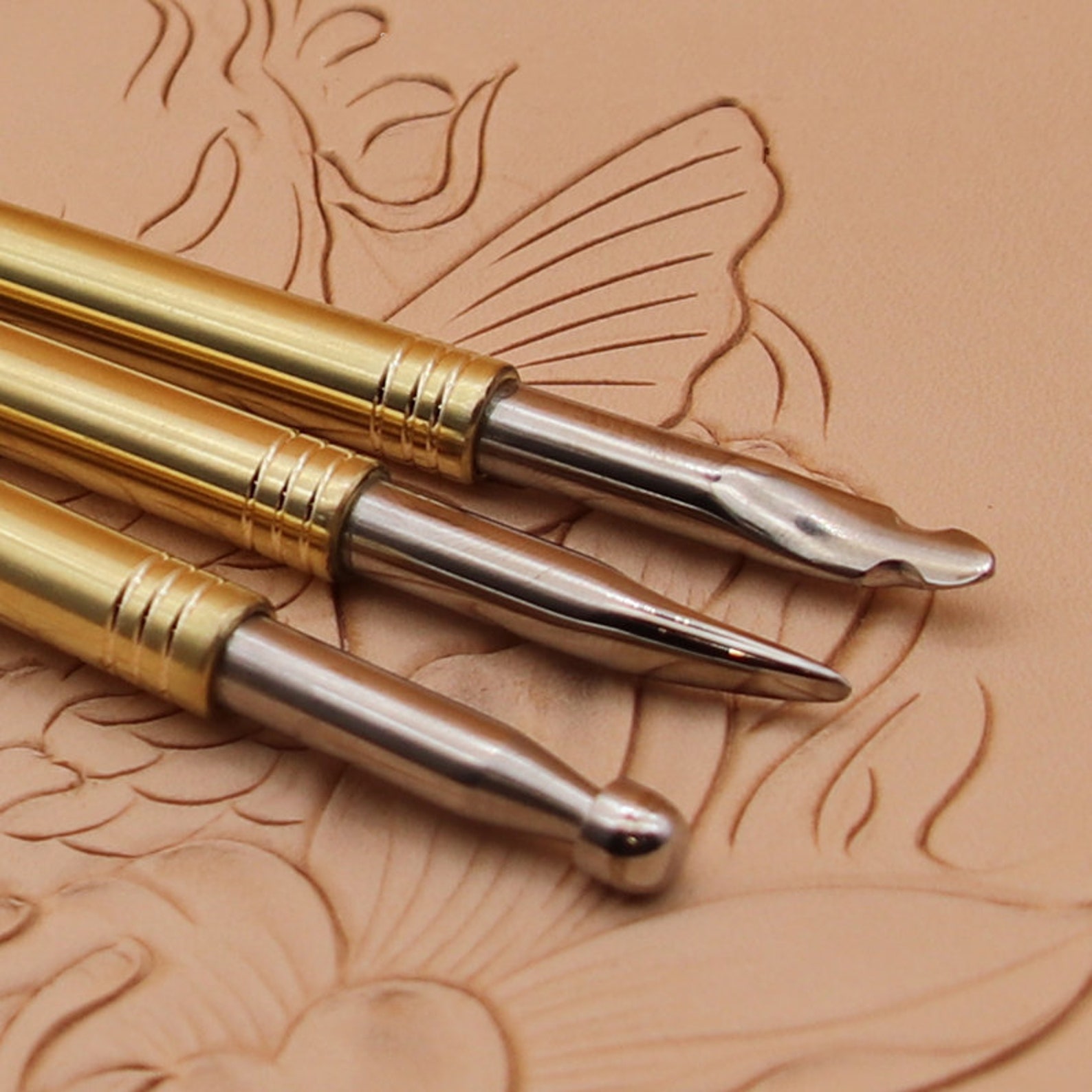 Modeling Tools Leather Carving With 6 Stylus Stamp Spoon Point Line ...