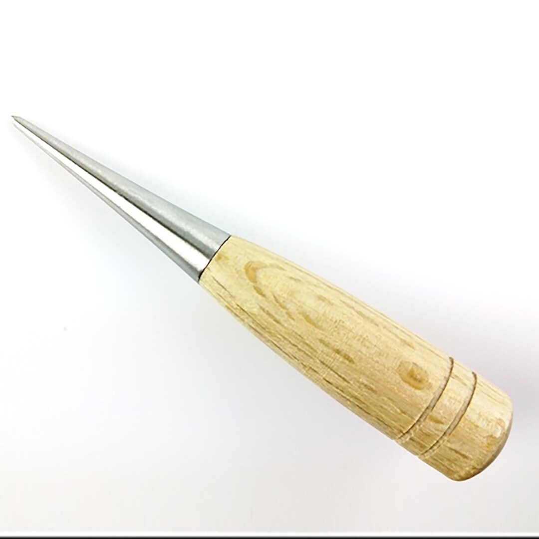 Gouge Awl Round Stitching Sewing Punching Hole Hollow Bookbinding Tool ...
