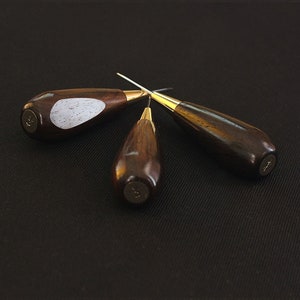 Japanese Diamond Awl Tapered Awl French Awl Wood Handle Leather ...