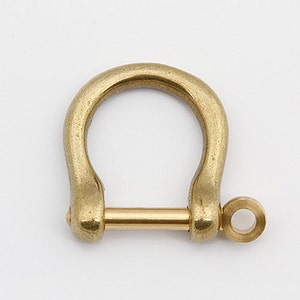 14mm Solid Brass Key Ring Keyring Circle Leathercraft Leather Tool ...