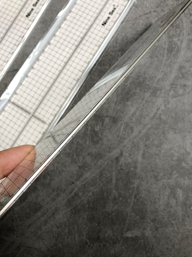 Nine Sea Leathercraft 30cm Transparent Measure Ruler With | Etsy