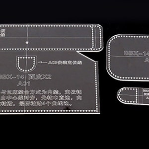 Leathercraft Coin Purse Docter Type Mini Bag Acrylic Template Pattern ...