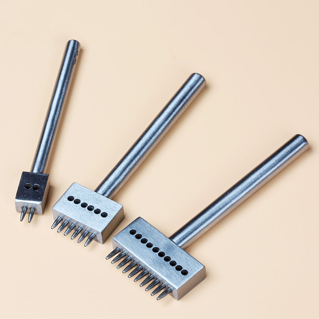 Leather 4/5/6/8mm Stitching Prong Punch Round Circular Holes Edge ...