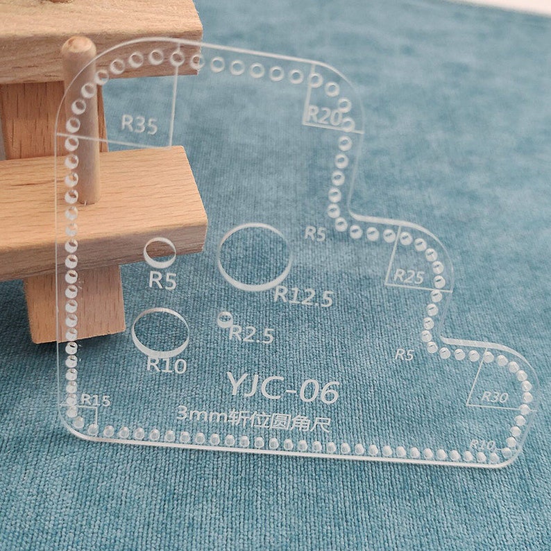Leathercraft Curved Corner & Circle Ruler Stencil Auxiliary - Etsy