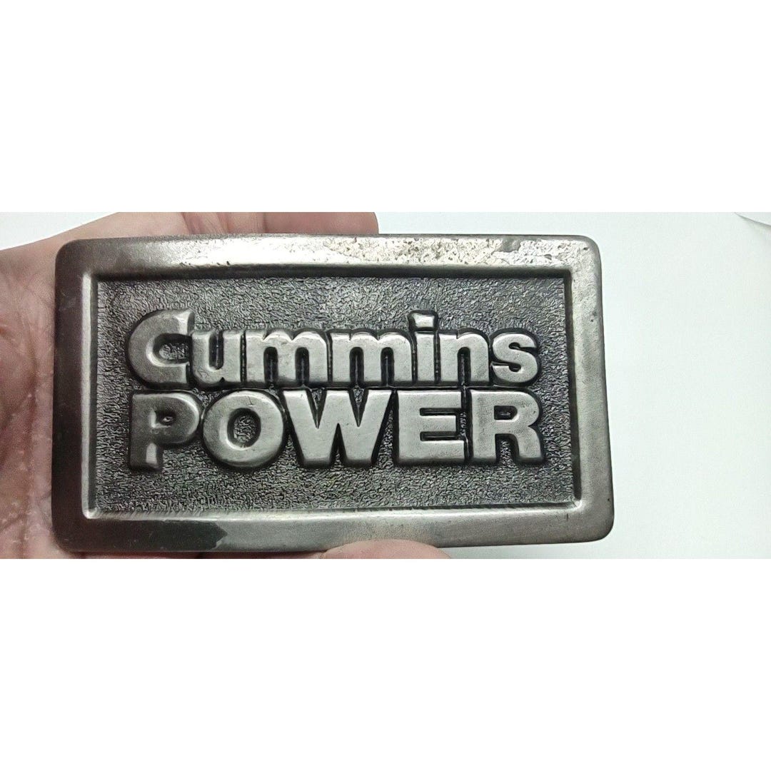 Cummins Power Vintage Belt Buckle by Lewis Buckles of Chicago - Etsy