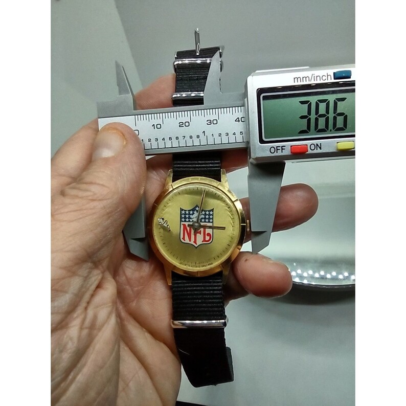 NFL Football Logo Vintage Manual Wind Watch Swiss Made - Lafayette ...