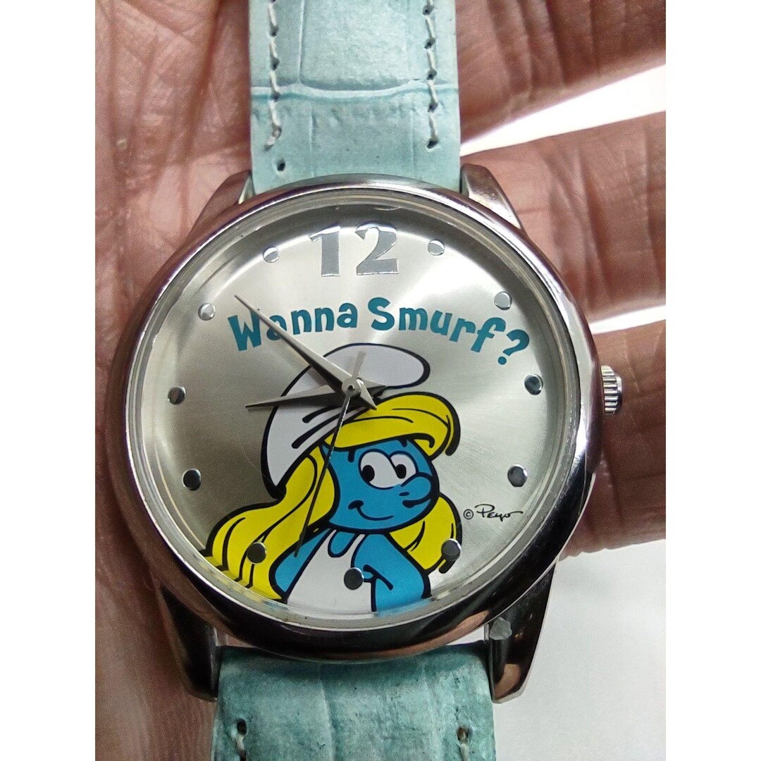 Smurfs "wanna Smurf" Smurfette 50th Anniversary Vintage Watch 1958-2008 ...