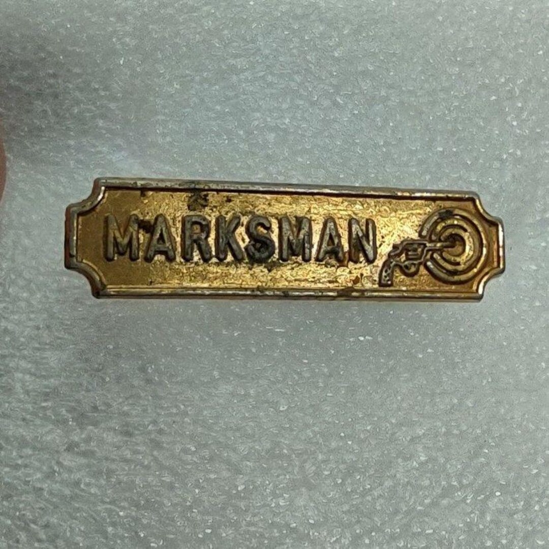 Military Marksman Pistol Proficiency Badge Pin - Etsy