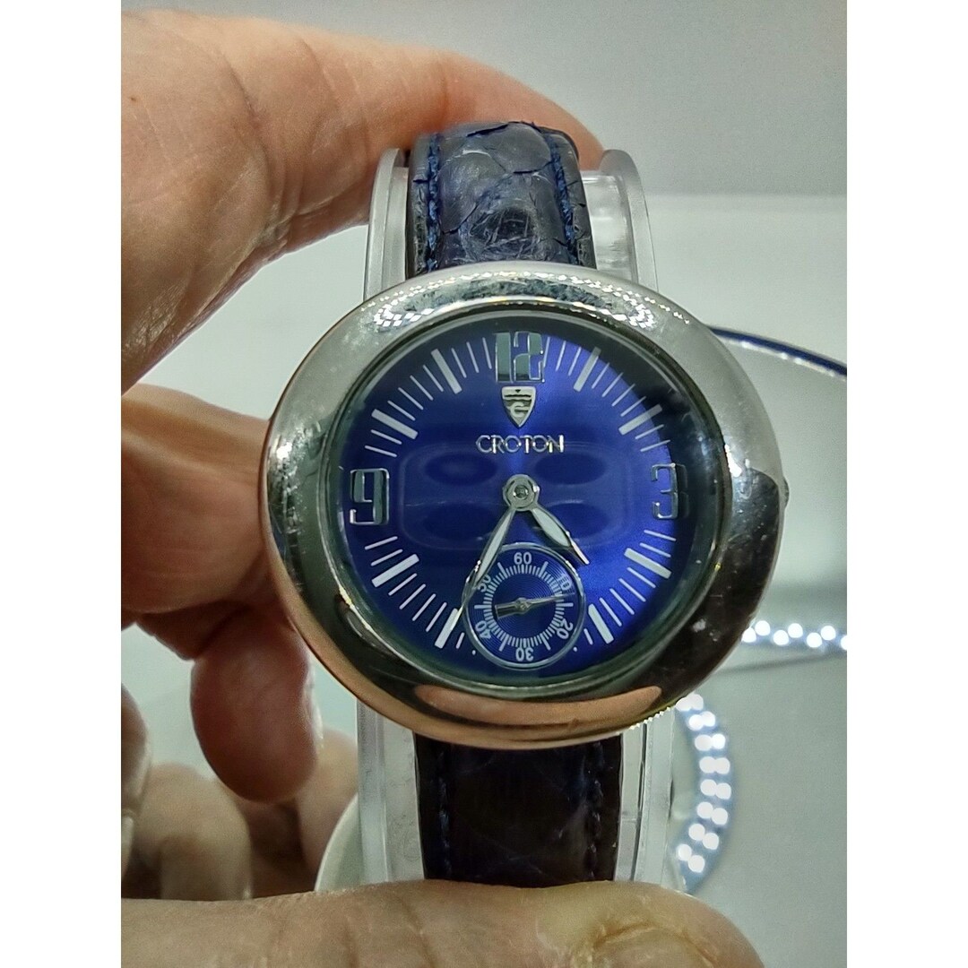 Croton Crotalus Swiss Quartz Ladies Blue Face Vintage Watch - Etsy