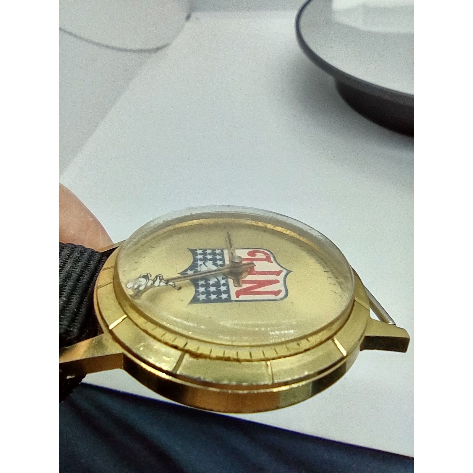 NFL Football Logo Vintage Manual Wind Watch Swiss Made - Lafayette ...