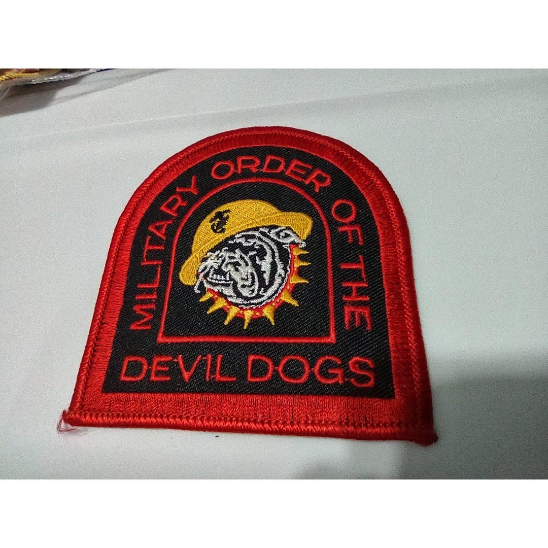 Vintage US Marine Corps Military Order of the Devil Dogs Patch / USMC ...