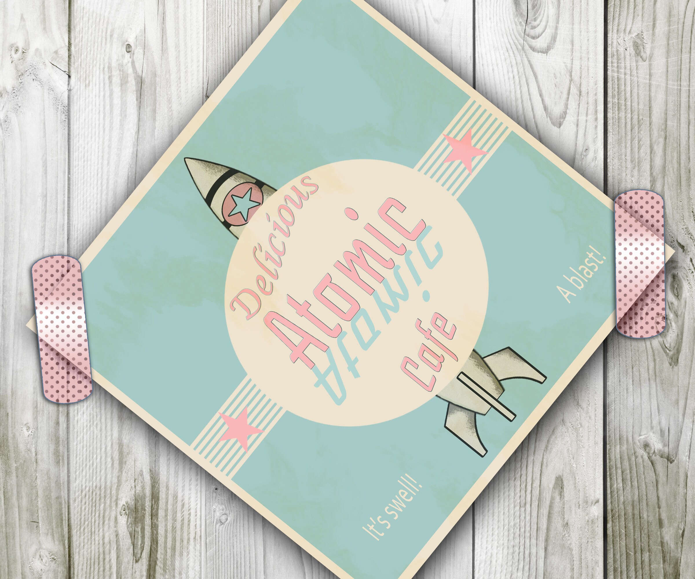 Digital Paper Retro Scrapbooking, ATOMIC AGE Pattern Digital Paper Pack ...