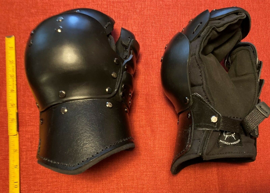 Superior Armored Rigid Cuff Full Clam Shell Gauntlets HEMA WMA SCA ...