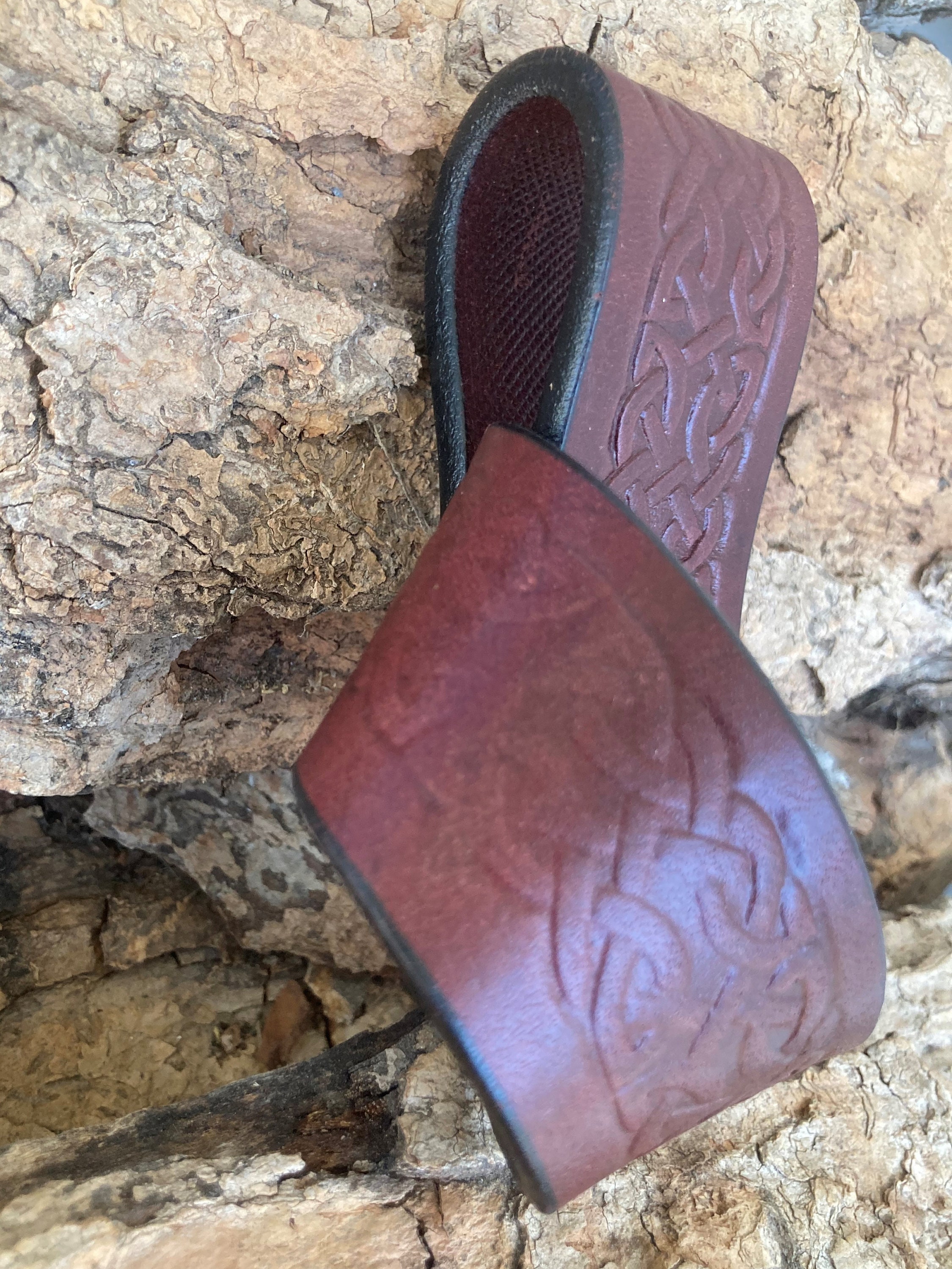 1.5 Wide Burgundy Leather Tomahawk Frog Hanger Hatchet - Etsy