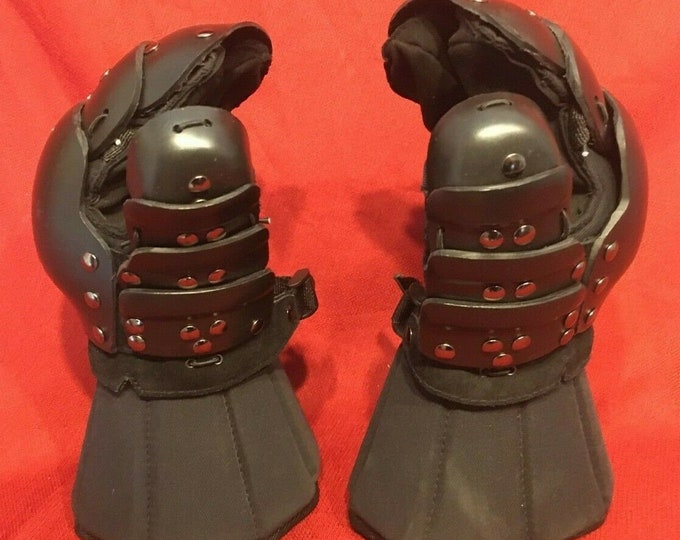 Absolute Force Deluxe Fighting Gauntlets Gloves HEMA WMA SCA Medieval ...