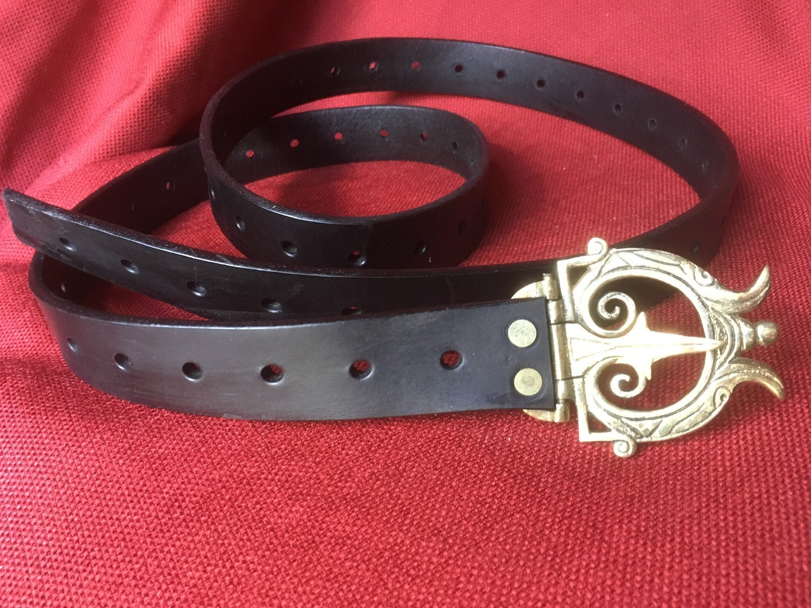 Roman Buckle Belt 1.25 Wide Brass Historical Hinged | Etsy