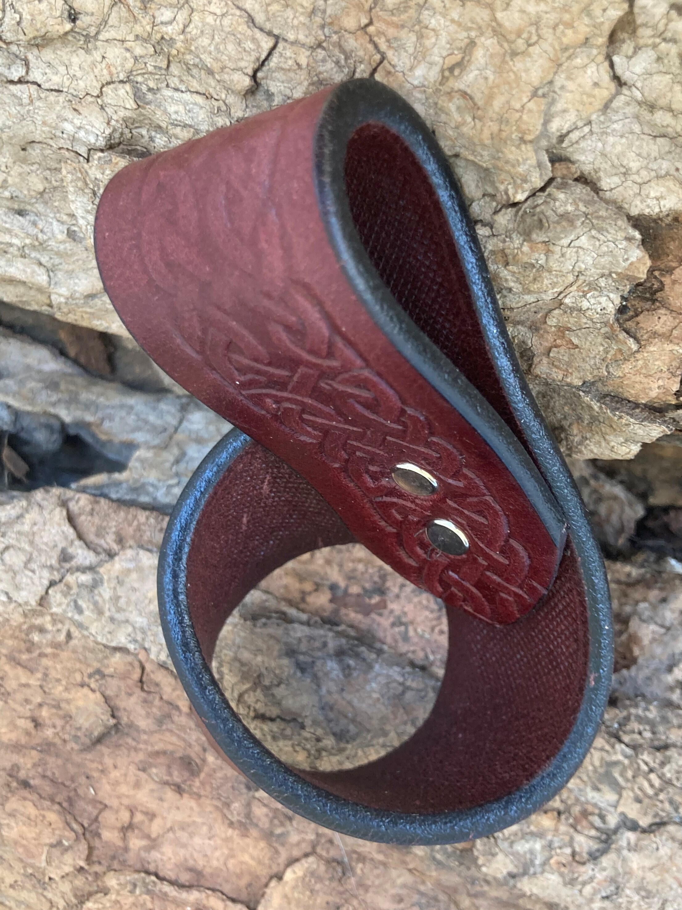 1.5 Wide Burgundy Leather Tomahawk Frog Hanger Hatchet - Etsy