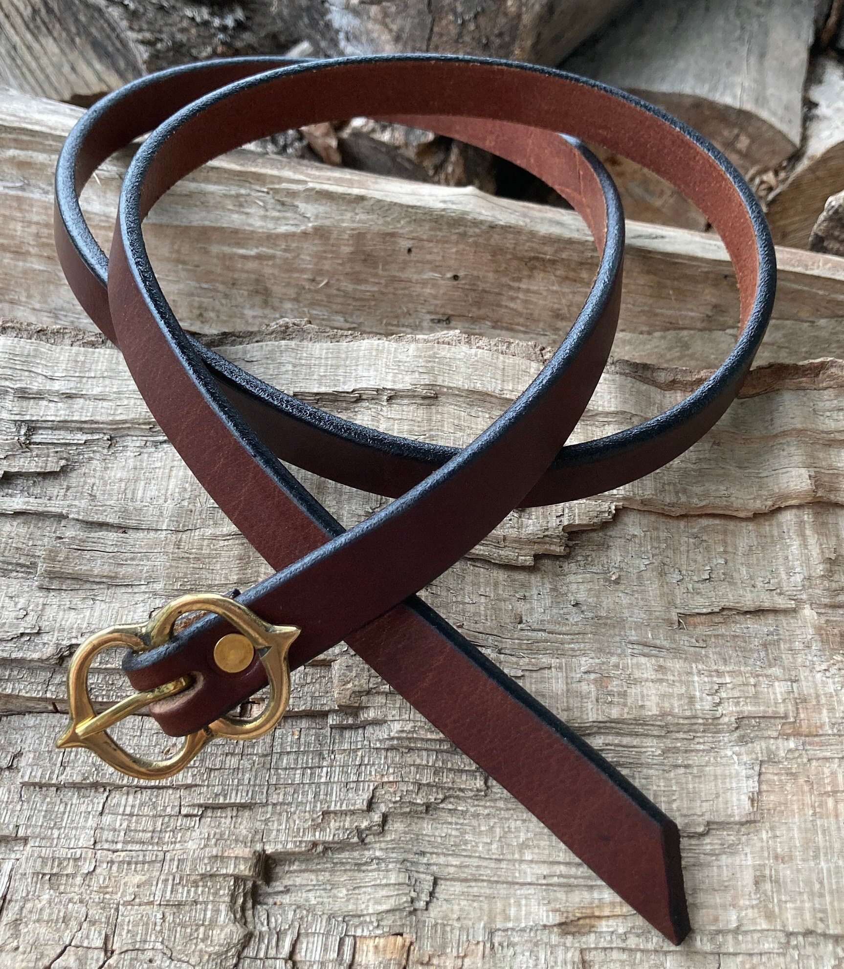 Slender Renaissance 14th Century Pointed Spectacle Buckle Belt - Etsy