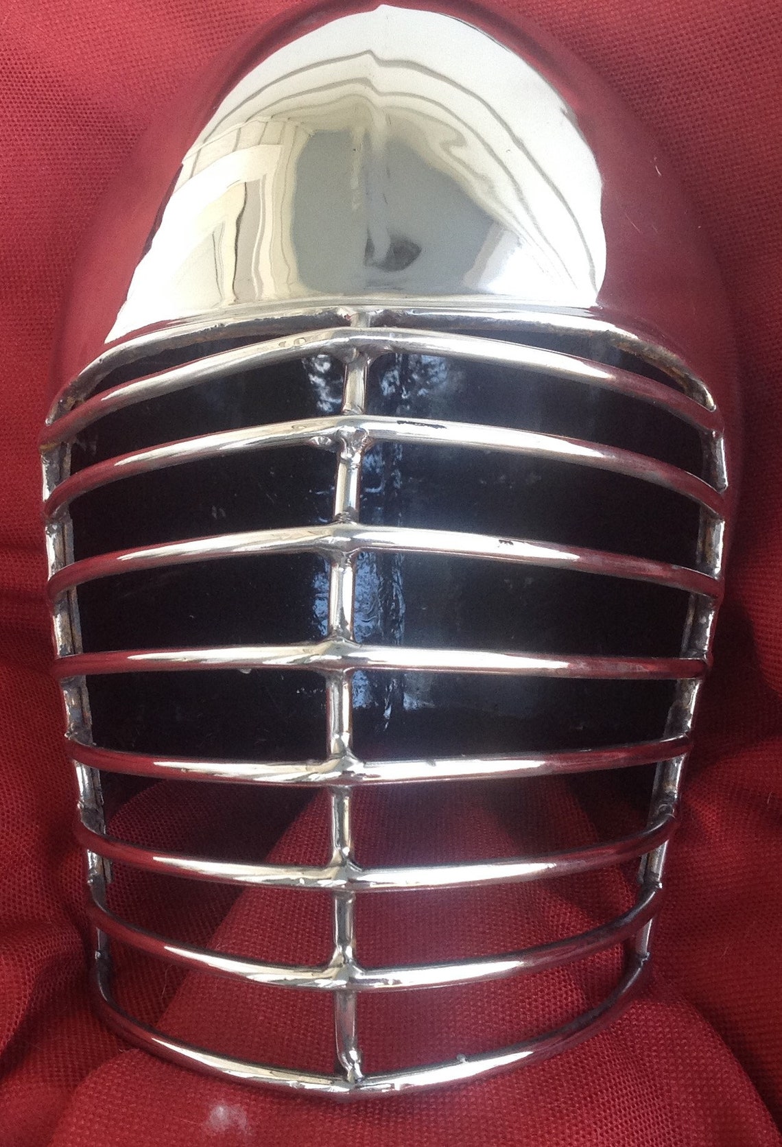 Superior Bar Grill Bascinet Helm for SCA Heavy List & Field Combat ...