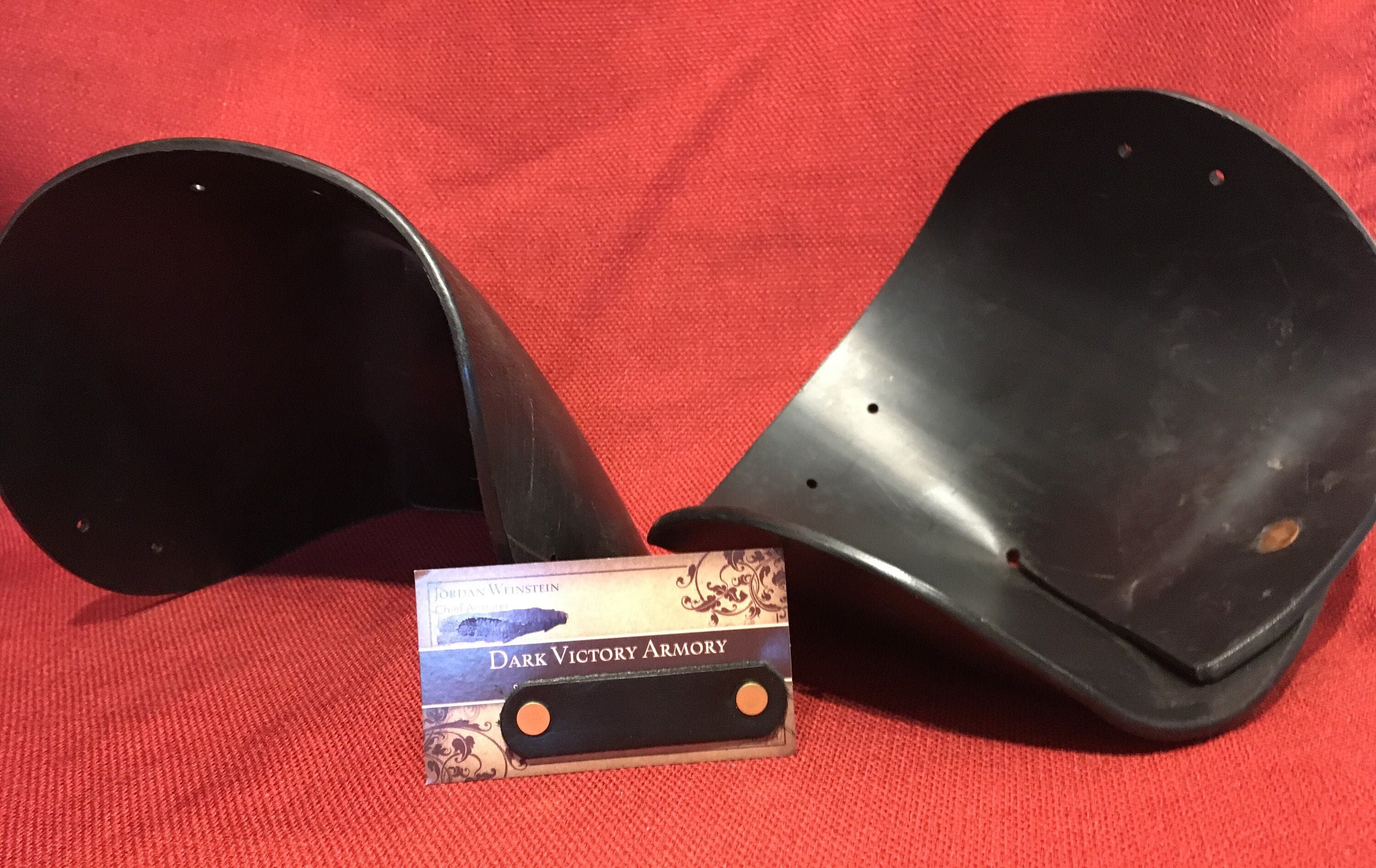 Rugged HDPE Knee or Elbow Cops for SCA Rattan Combat Armored LARP Faire ...