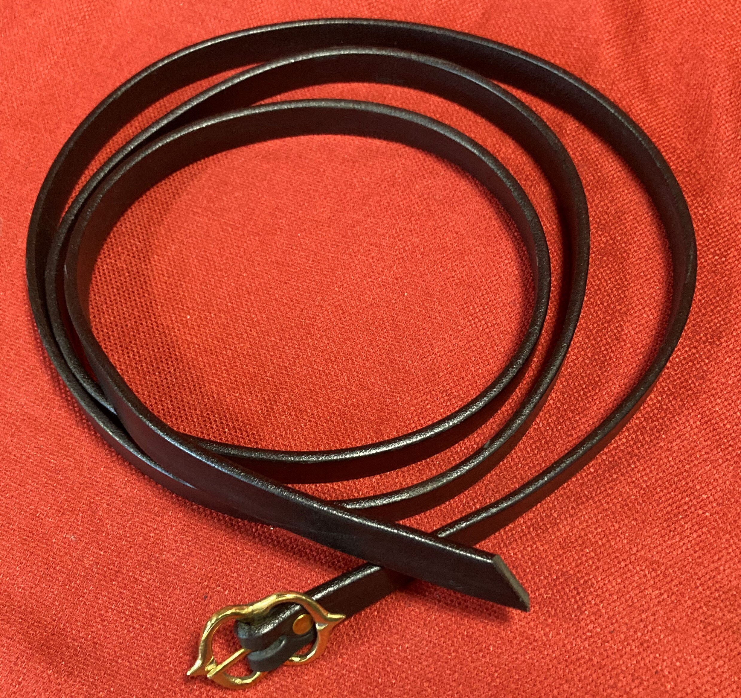 Slender Renaissance 14th Century Pointed Spectacle Buckle Belt - Etsy