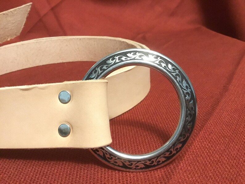 1.5 Natural Medieval Ring Belt Choice of Rings Veg | Etsy