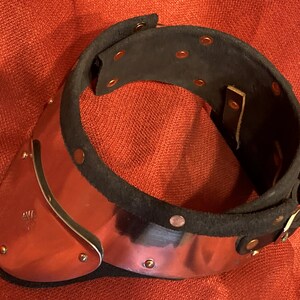Stainless Steel and Leather Gorget Delivers GREAT Protection for SCA ...