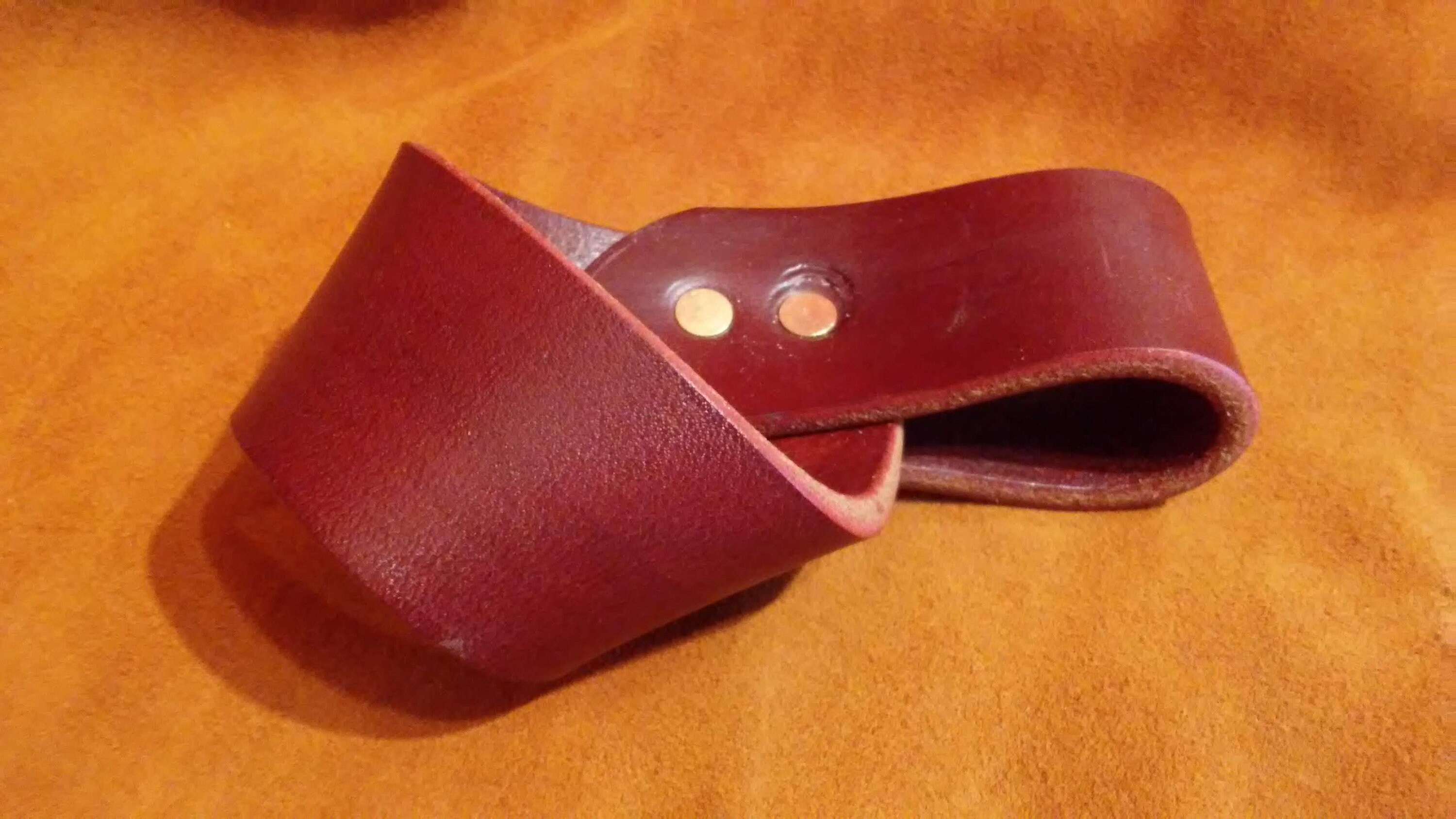 1.5 Wide Burgundy Leather Tomahawk Frog Hanger Hatchet - Etsy