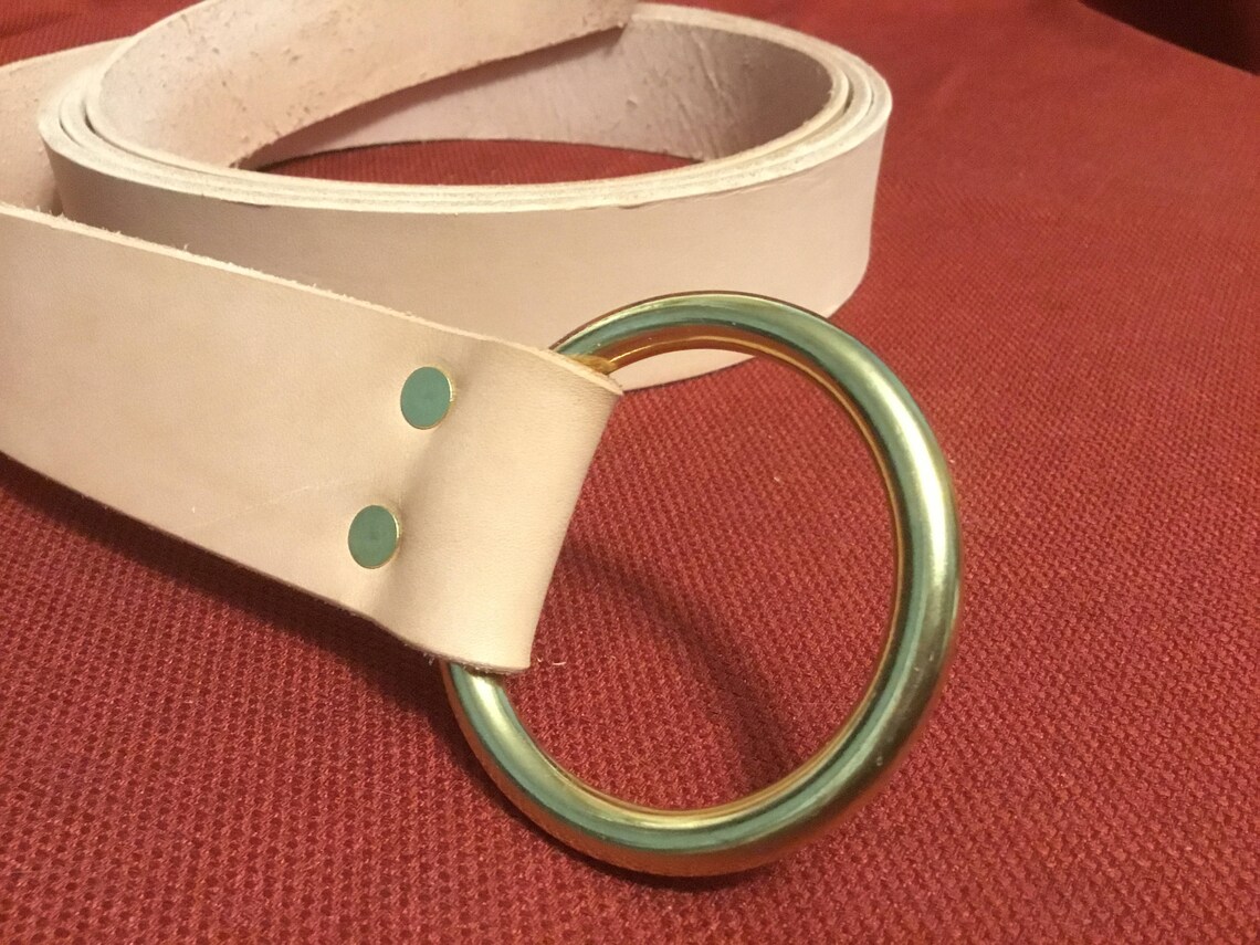 1.5 Natural Medieval Ring Belt Choice of Rings Veg | Etsy