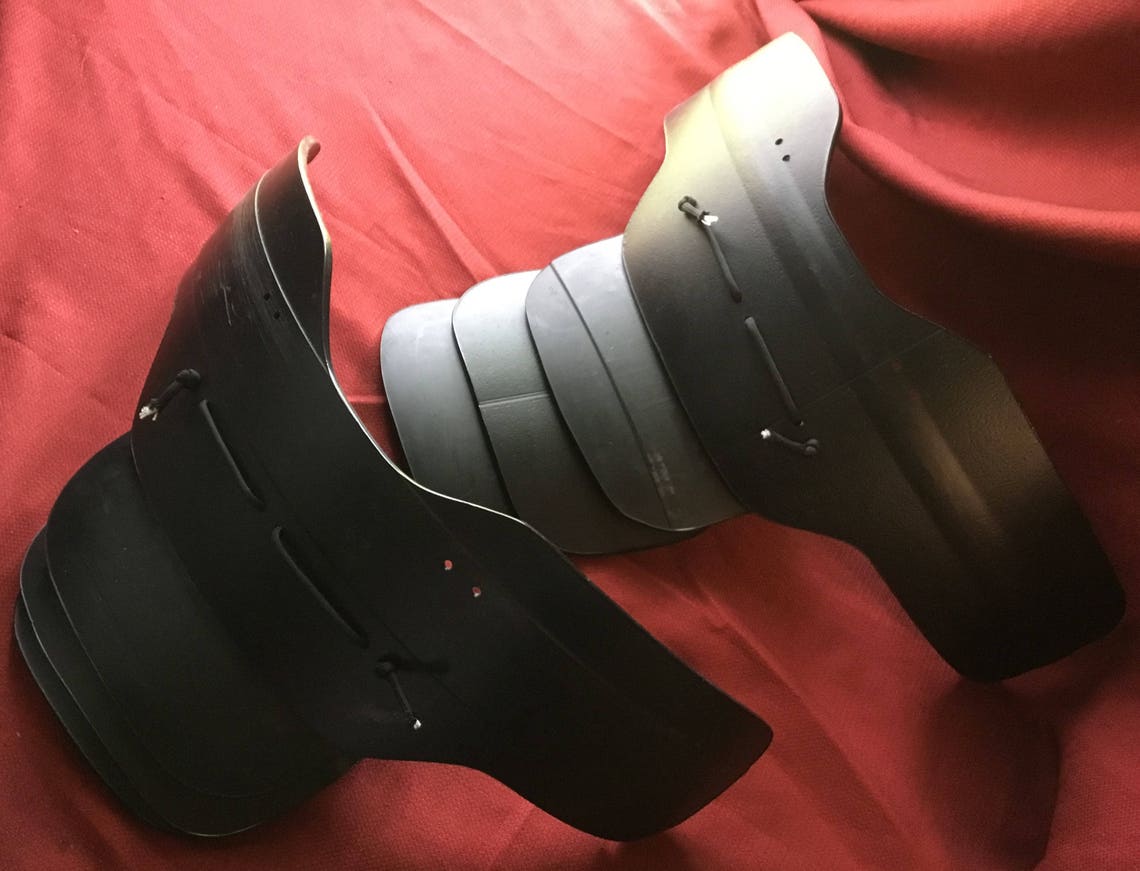 TWO Extra Large Rugged Shoulder Pauldron SCA Legal Armor LARP - Etsy