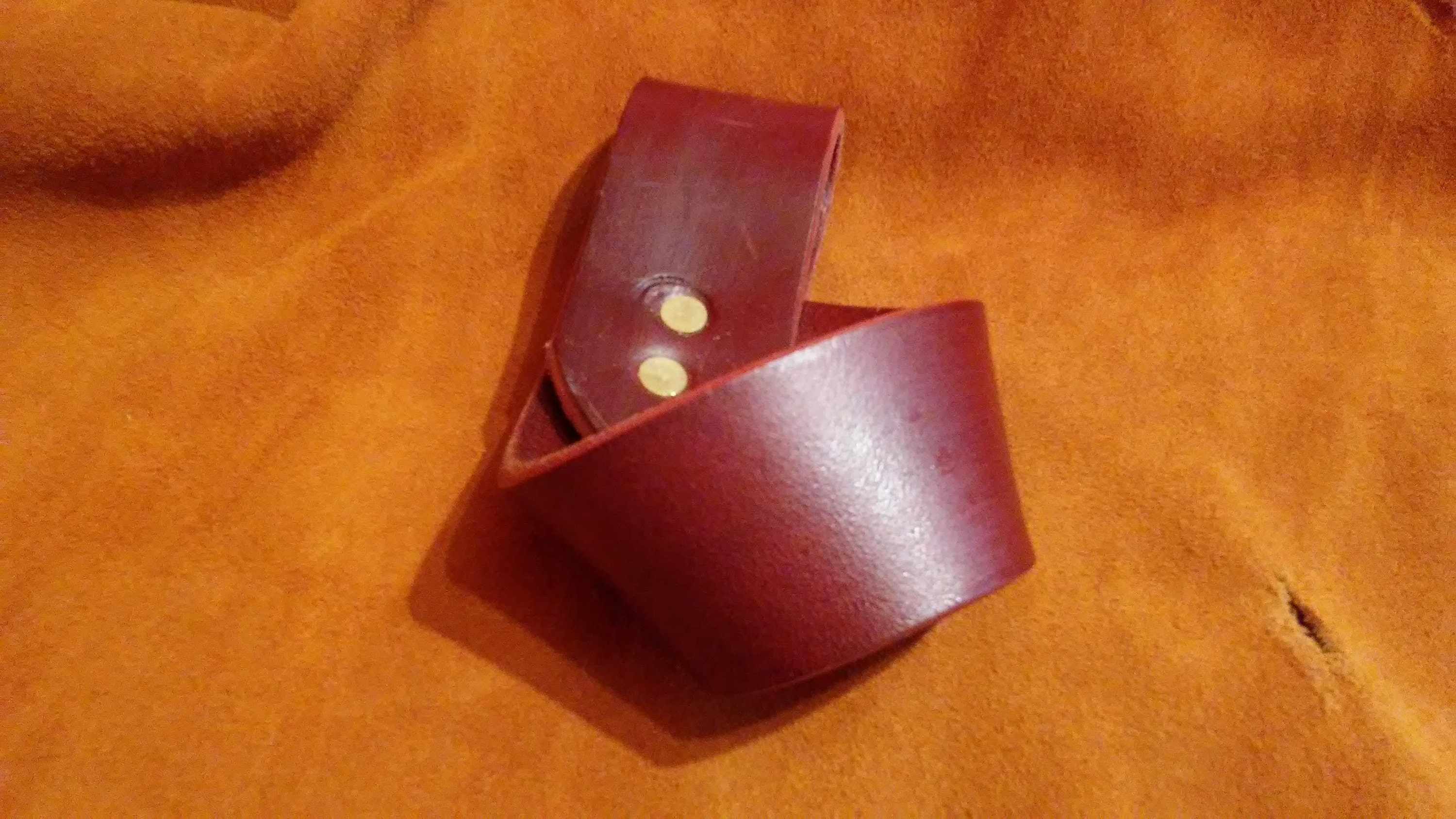 1.5 Wide Burgundy Leather Tomahawk Frog Hanger Hatchet - Etsy