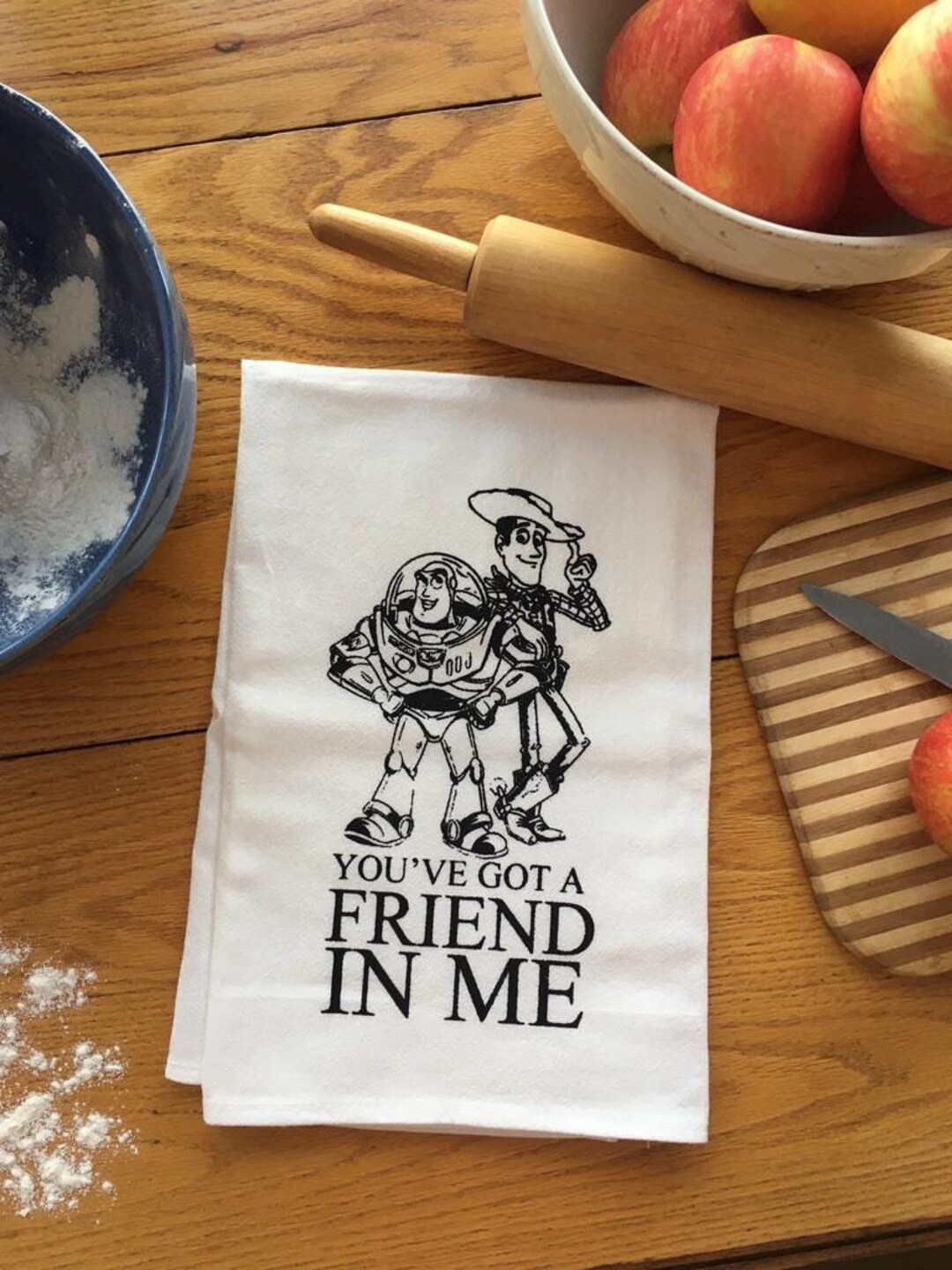 Toy Story Disney Kitchen Towel With Buzz & Woody You've Got A Friend in ...