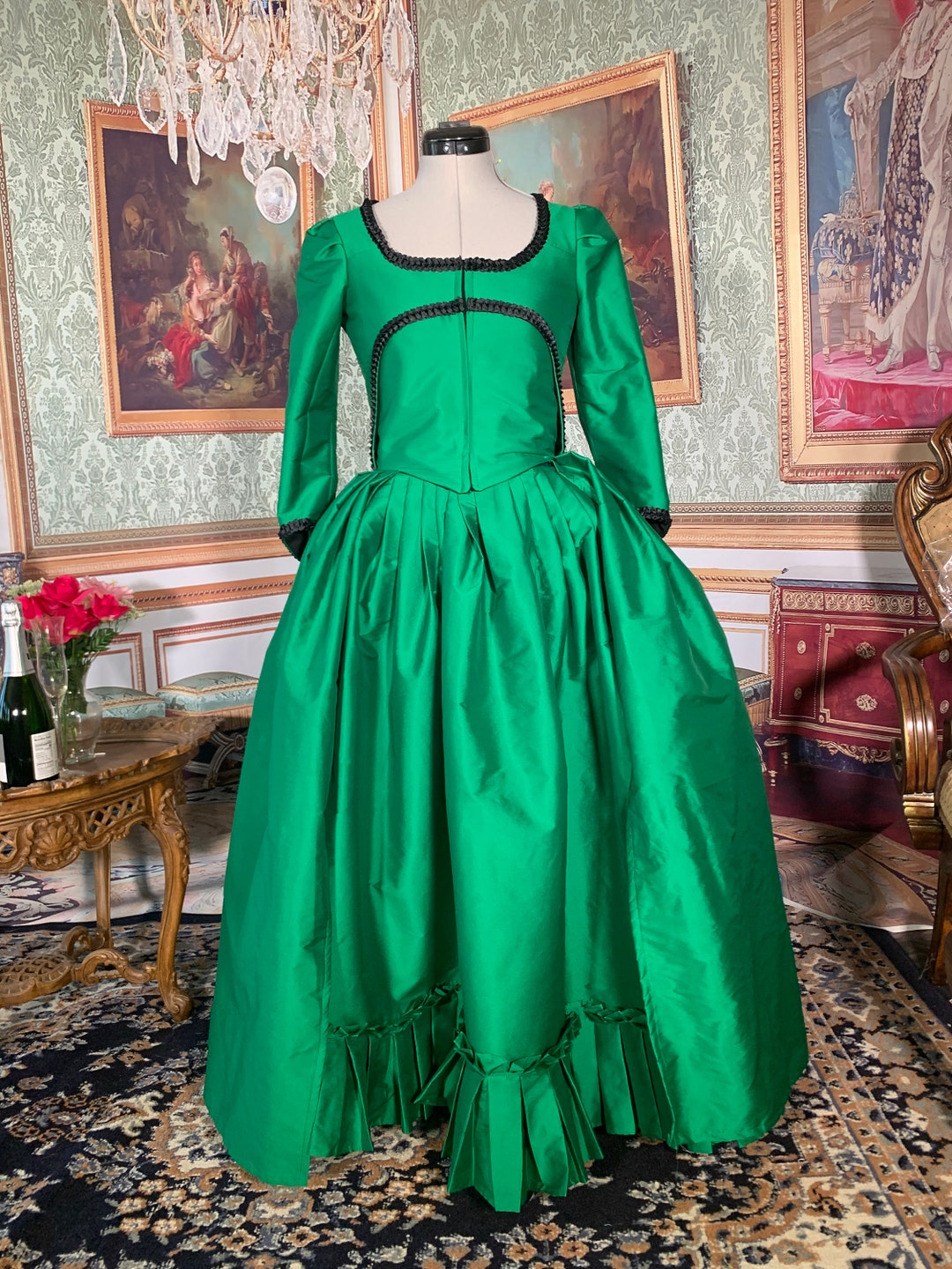 Colonial Georgian 1780's Polonaise Robe - Etsy