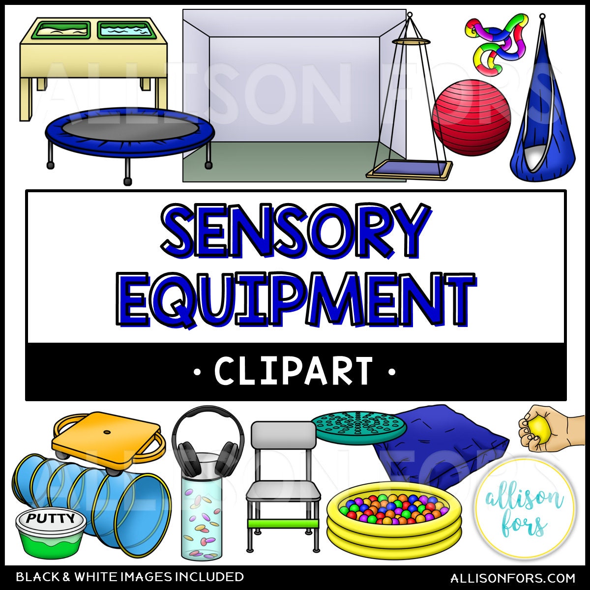 Sensory Table Clip Art
