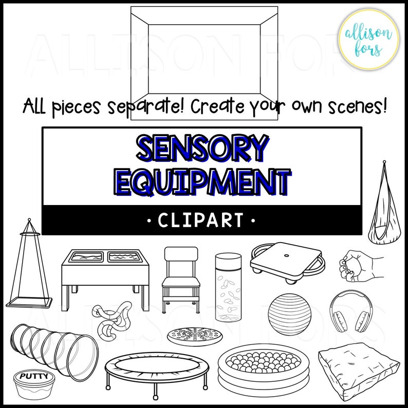 Sensory Room Equipment Clip Art - Etsy