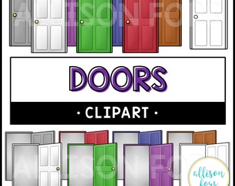 Rainbow Doors Clipart Open, Door Clipart, Rainbow Doors, Transparent ...