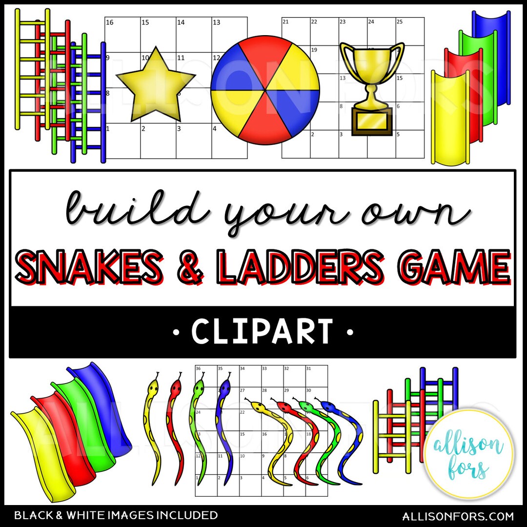 Build Your Own Snakes and Ladders Board Game - Etsy