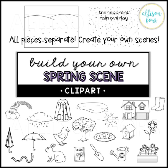 Spring Scene Clip Art