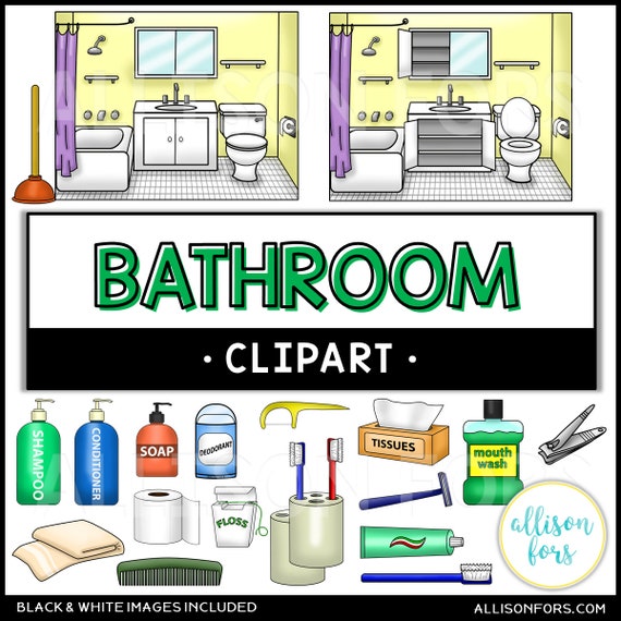 Bathroom & Hygiene Clip Art - Etsy