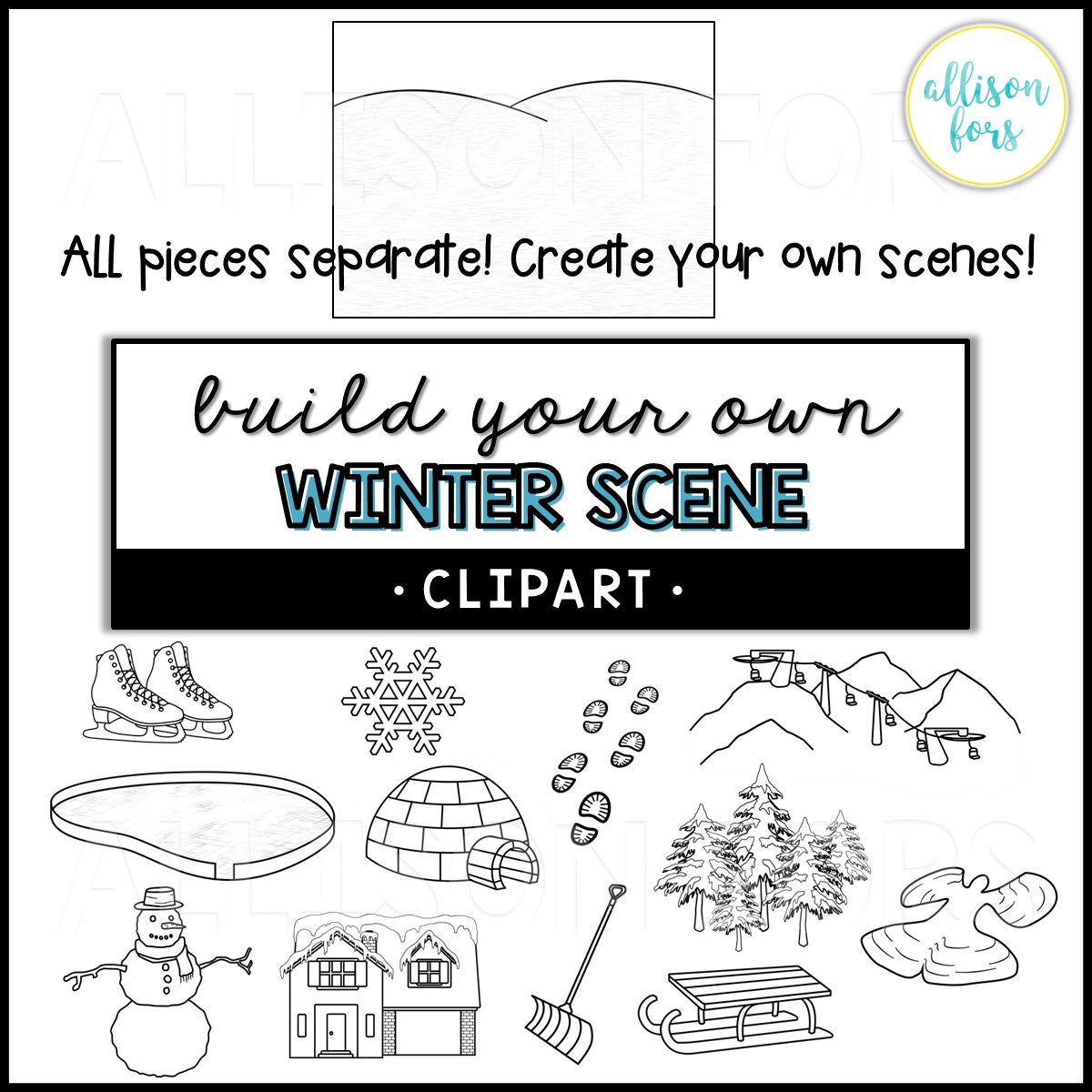 Build Your Own Winter Scene - Etsy