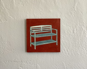 Wolf Bench - Etsy