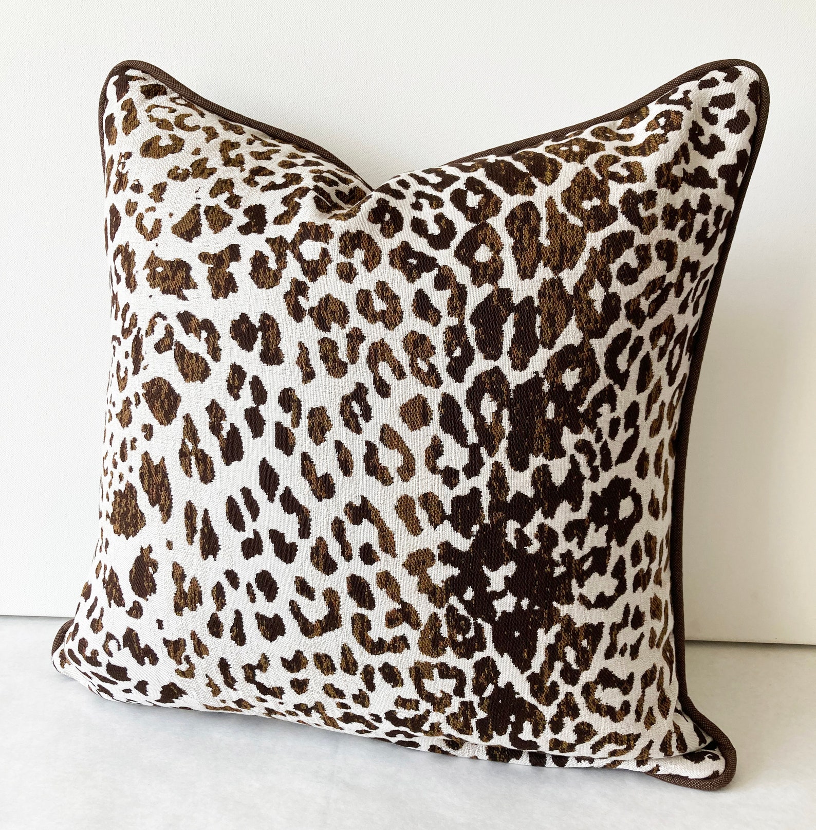 ANIMAL PRINT PILLOW cover Sunbrella Pillow Cover Brown and | Etsy
