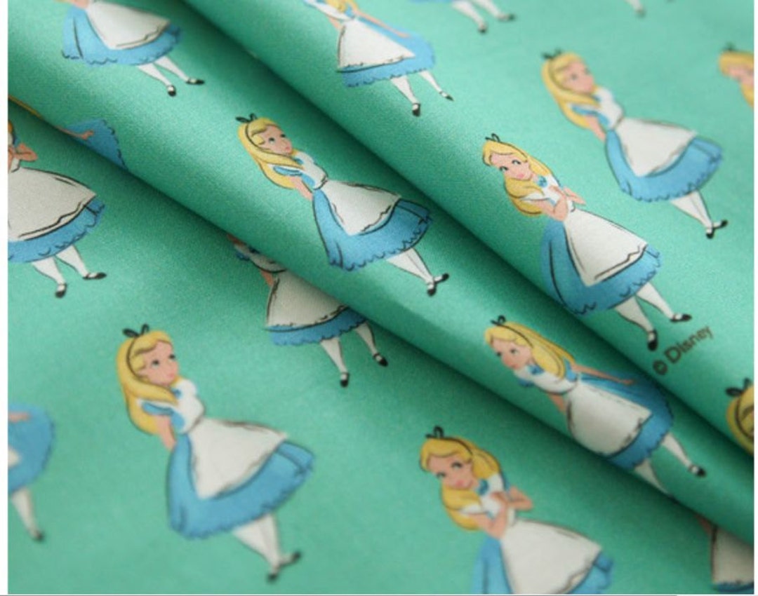 Alice in Wonderland Fabric Made in Korea by the Half Yard - Etsy UK