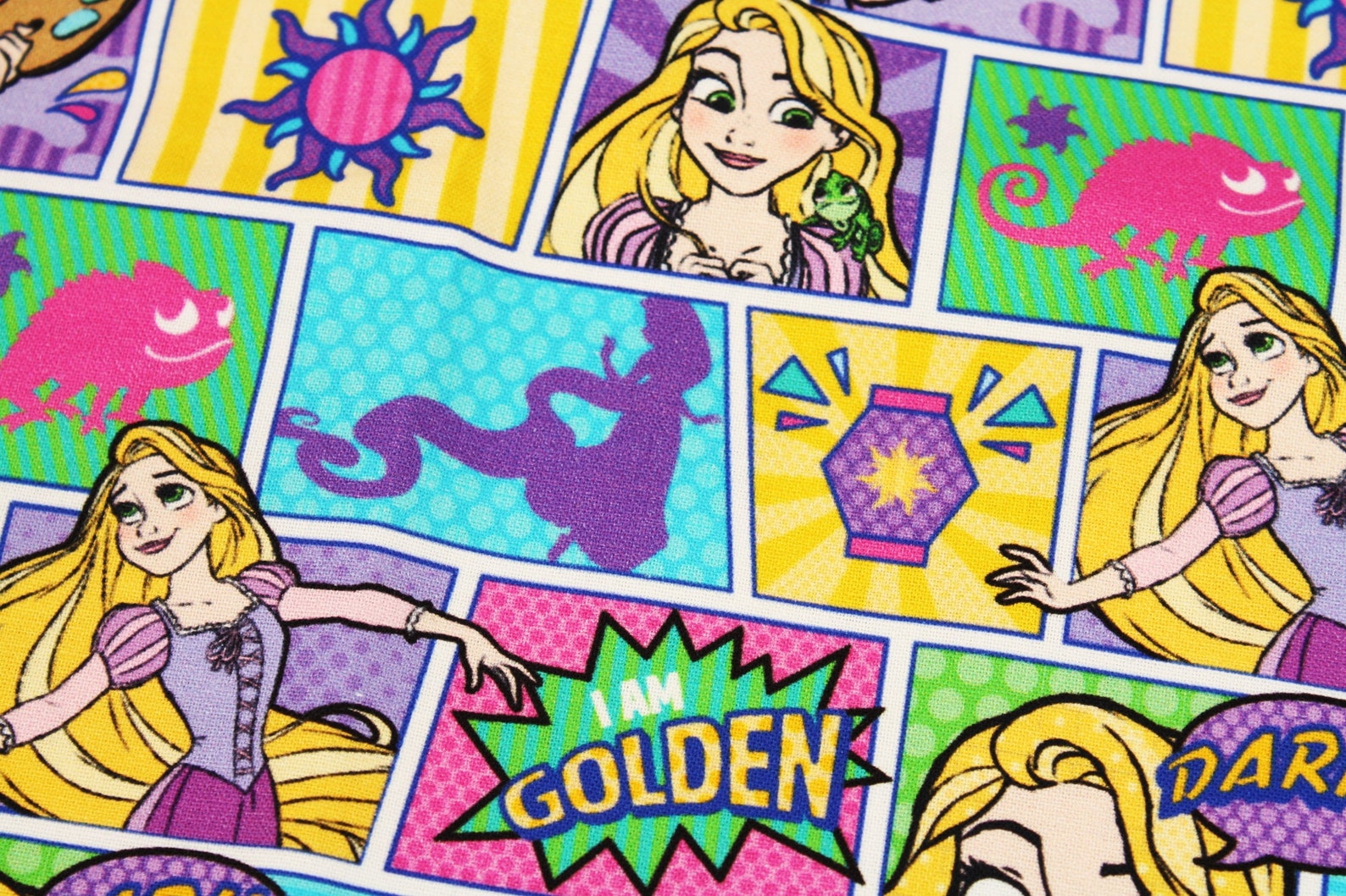 Disney Princess Rapunzel Fabric printed in Korea by the Half | Etsy