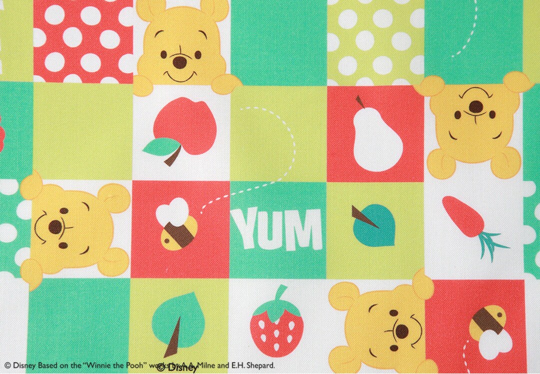 Winnie the Pooh Piglet Eeyore Tigger Patch Pattern Fabric Printed in ...