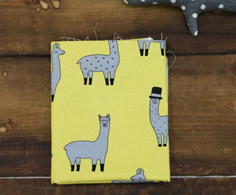 Animal Llama Lama Character Fabric Made in Korea by the Half - Etsy