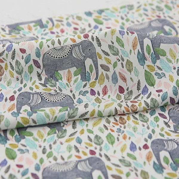 Elephant Fabric - Etsy