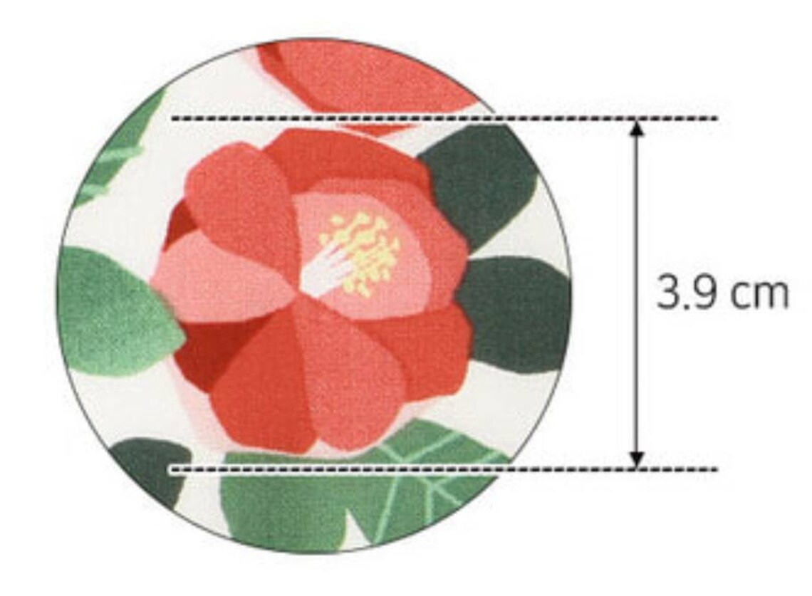Camellia Flowers Patterned Fabric Made in Korea by Half Yard - Etsy