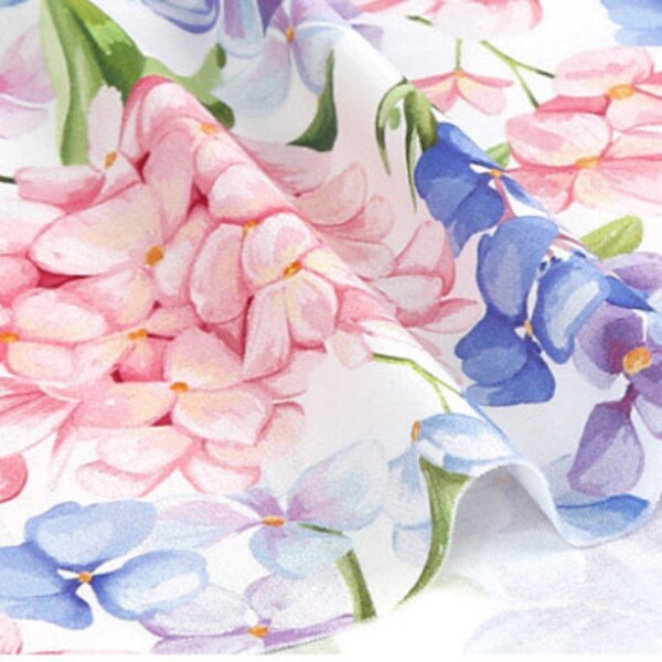 Hydrangea Fabric - Etsy