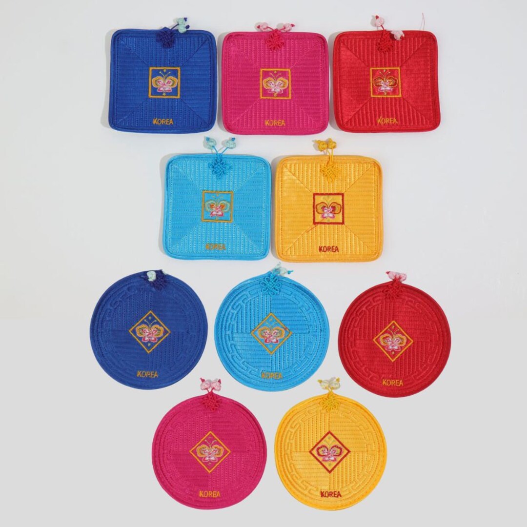 Korean Traditional Quilted Tea Coaster Korean Featured Style - Etsy